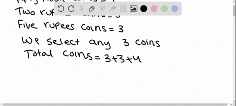 SOLVED:A purse contains four fifty-paise coins, three two-rupees coins ...