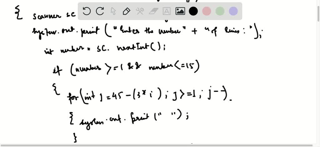 (Display pyramid) Write a program that prompts the user to enter an ...
