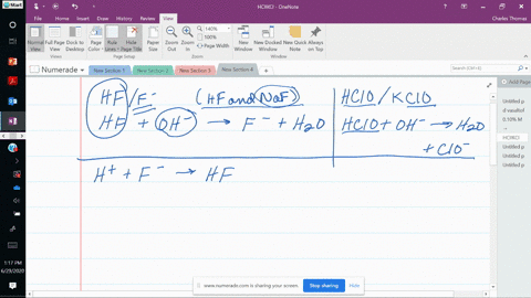 SOLVED:When hydrochloric acid, HCl, is added dropwise to a buffered ...