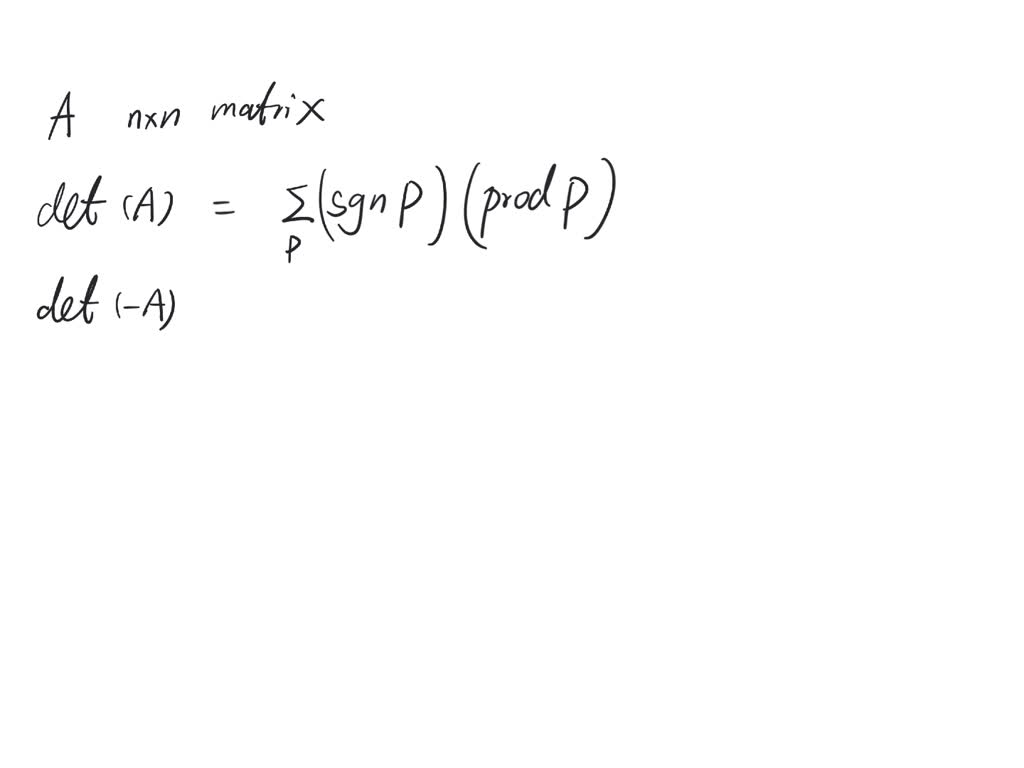 SOLVED:Let E be an elementary n ×n matrix and A be an n ×n matrix ...