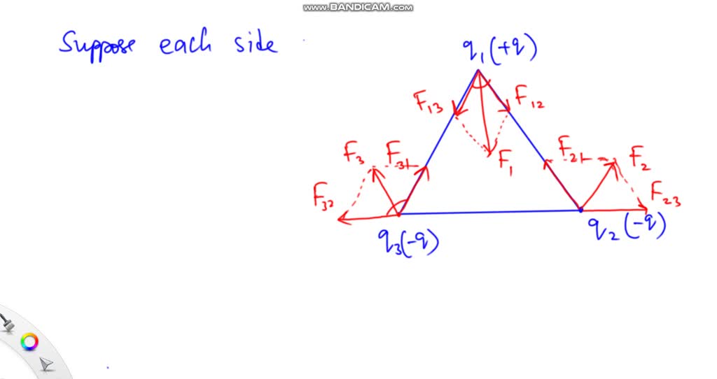 SOLVED:Three charges, q1=+q, q2=-q, and q3=-q, are at the vertices of ... SOLVED:Three charges, q1=+q, q2=-q, and q3=-q, are at the vertices of ...