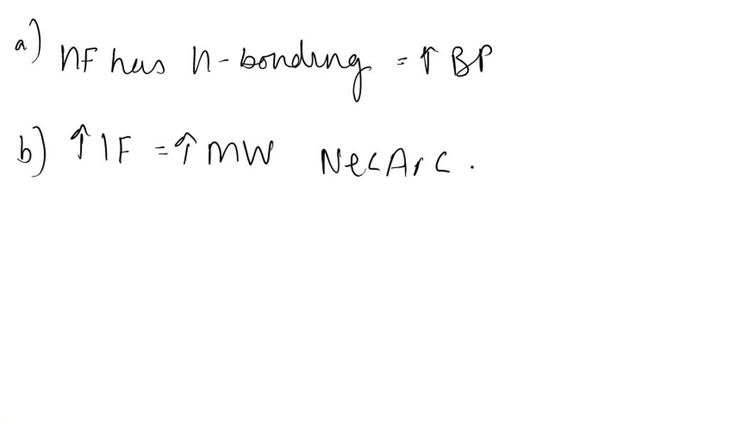 SOLVED:Neon and HF have approximately the same molecular masses. (a ...