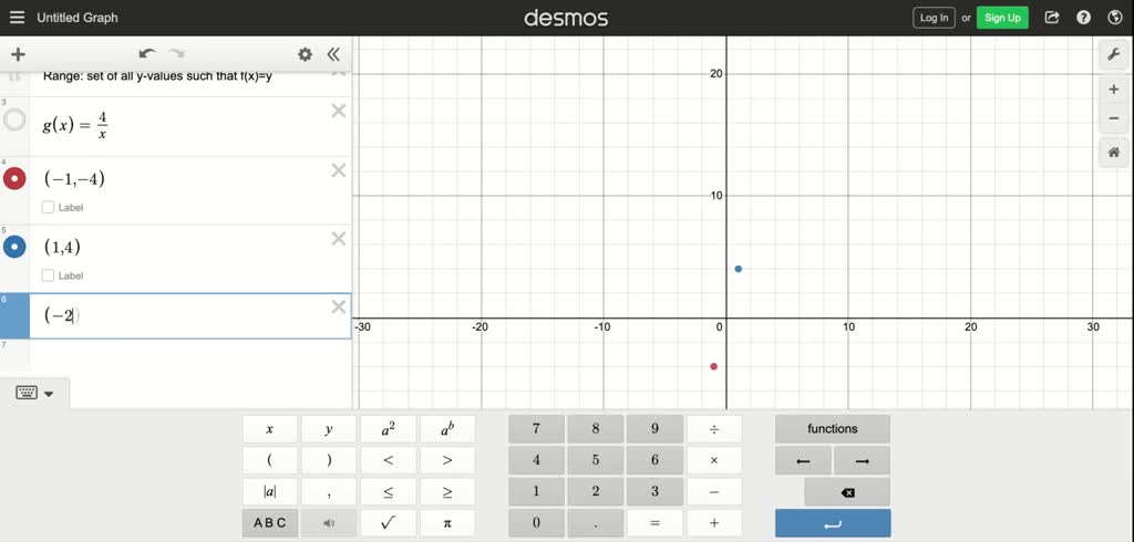 SOLVED:Sketch a graph of the function and find its domain and range. Use a graphing utility to ...
