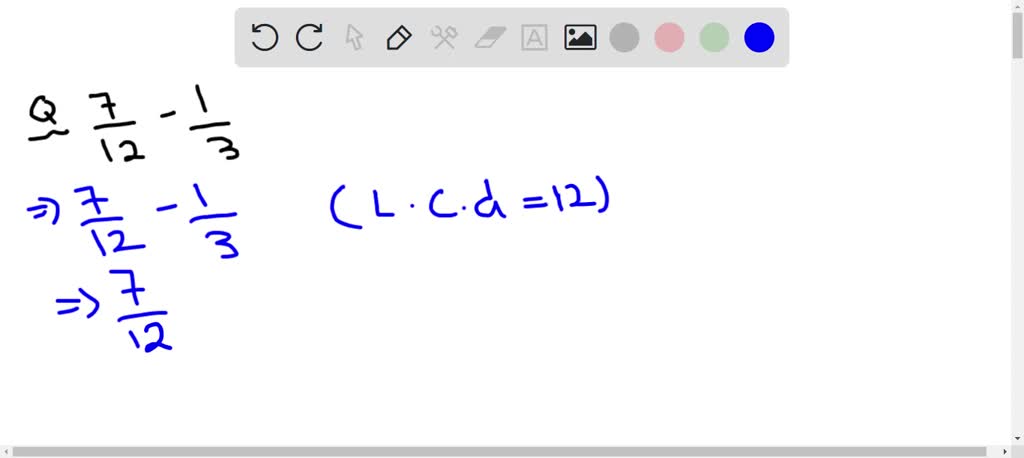 Alternative methods for adding and subtracting two fractions are shown ...