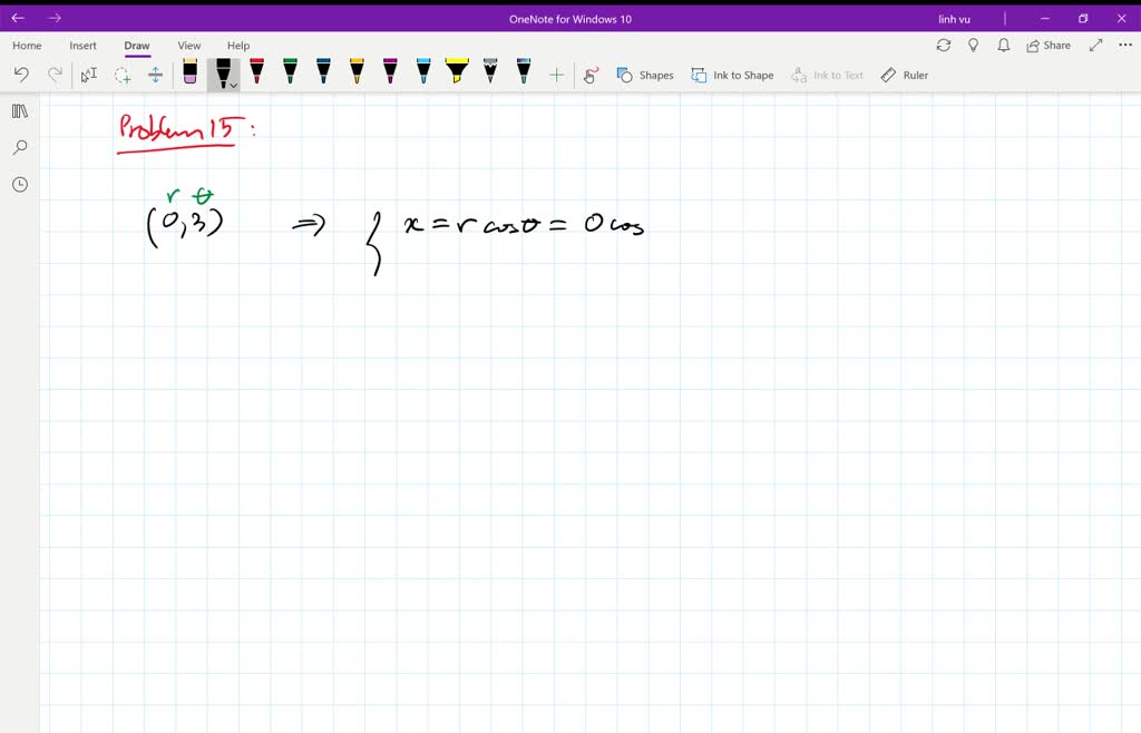 SOLVED Find All Polar Coordinates That Represent The Point 0 1 Given