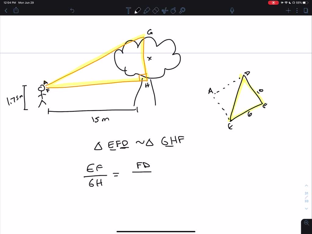 SOLVED: A hypsometer as shown can be used to estimate the height of a ...