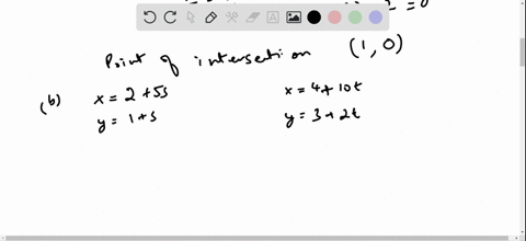 ⏩SOLVED:How can one find the point of intersection of the lines of ...