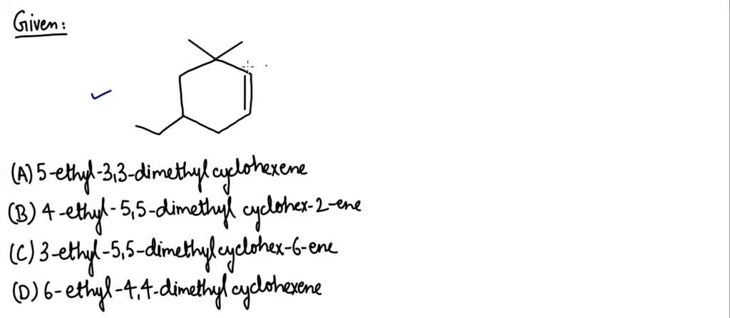 SOLVED:The IUPAC name of compound is (A) 5 -ethyl -3,3-dimethyl ...