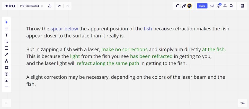 If, while standing on a bank, you wish to spear a fish beneath the ...