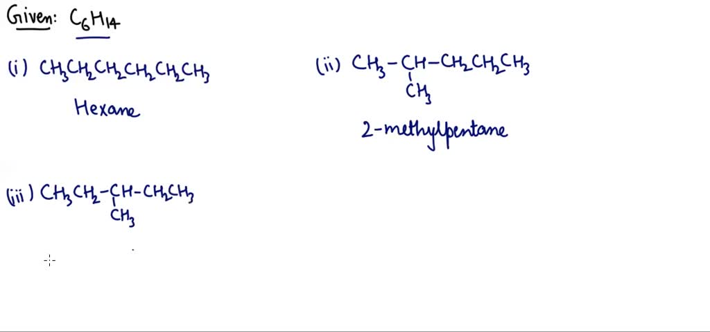 SOLVED:Give IUPAC names for each of the five isomers with the formula ...
