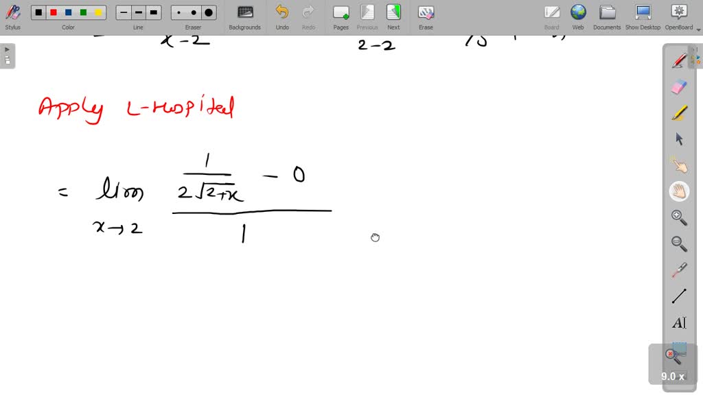 Solved Estimate The Limit Graphically And Then Use L Hospital S Rule To Find The Limit Limx →2