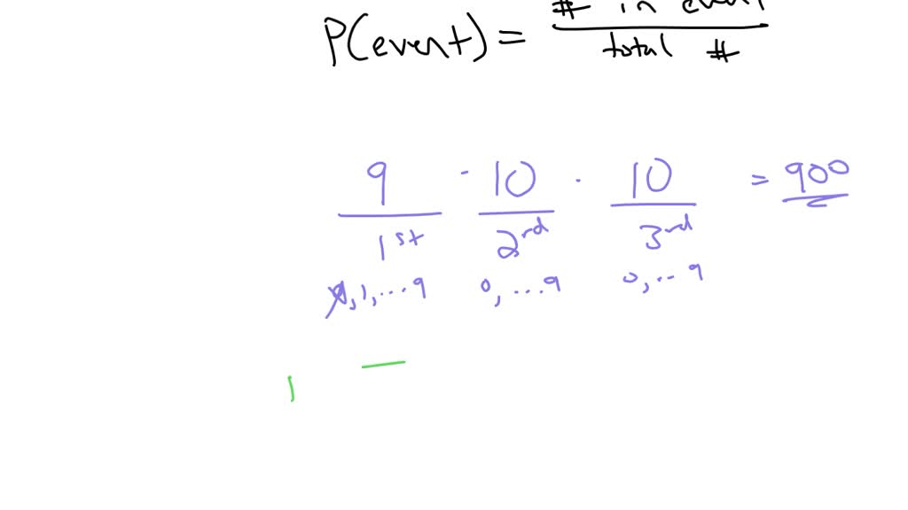SOLVED:If you select a three-digit number at random, what is the ...