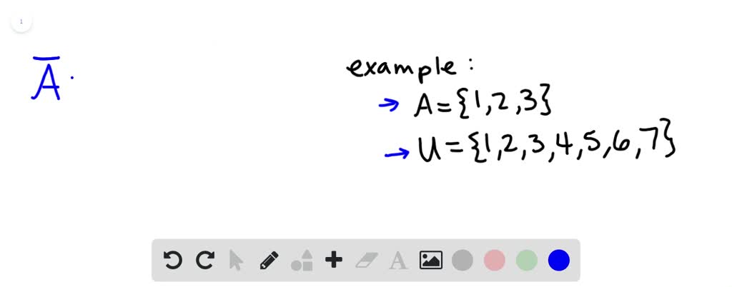 SOLVED:True or False If A is a set, the complement of A is the set of ...