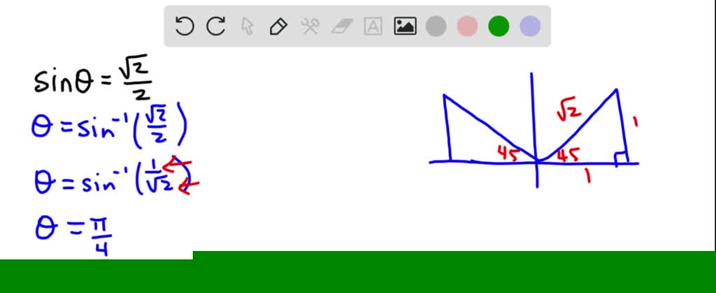 Solving Basic Trigonometric Equations Solve the given equation, and ...