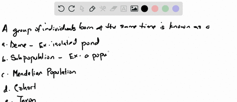 SOLVED:A group of individuals born at the same time is known as a a ...