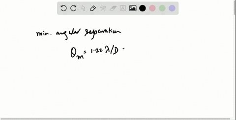 SOLVED:Find the minimum angular separation resolvable with 633-nm laser light passing through a ...