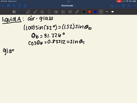 SOLVED: The densities at 20^∘ C and the indices of refraction for ...