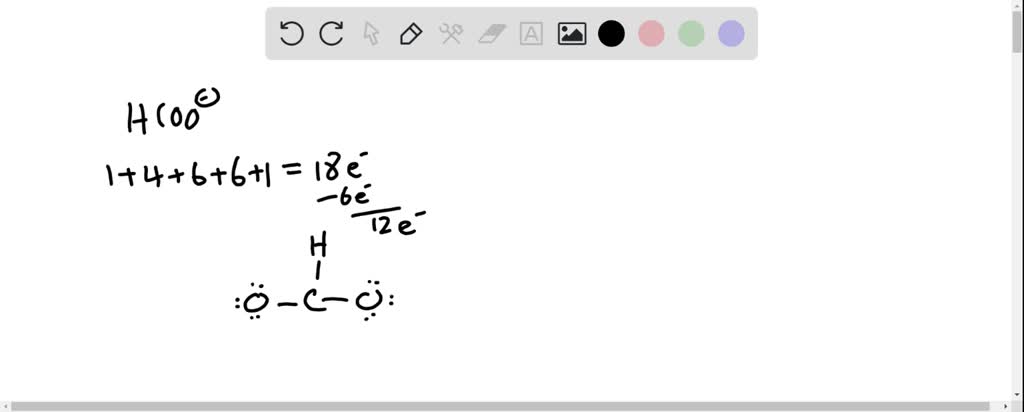 SOLVED:Write resonance structures for the formate ion, HCOO^-.