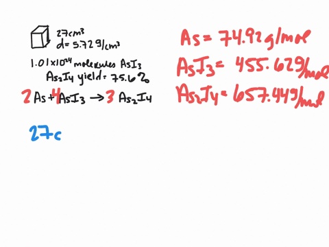 SOLVED:The compound As2 I4 is synthesized by reaction of arsenic metal ...