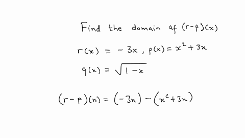 SOLVED: For Exercises 19-26, refer to the functions r, p, and q . Find ...