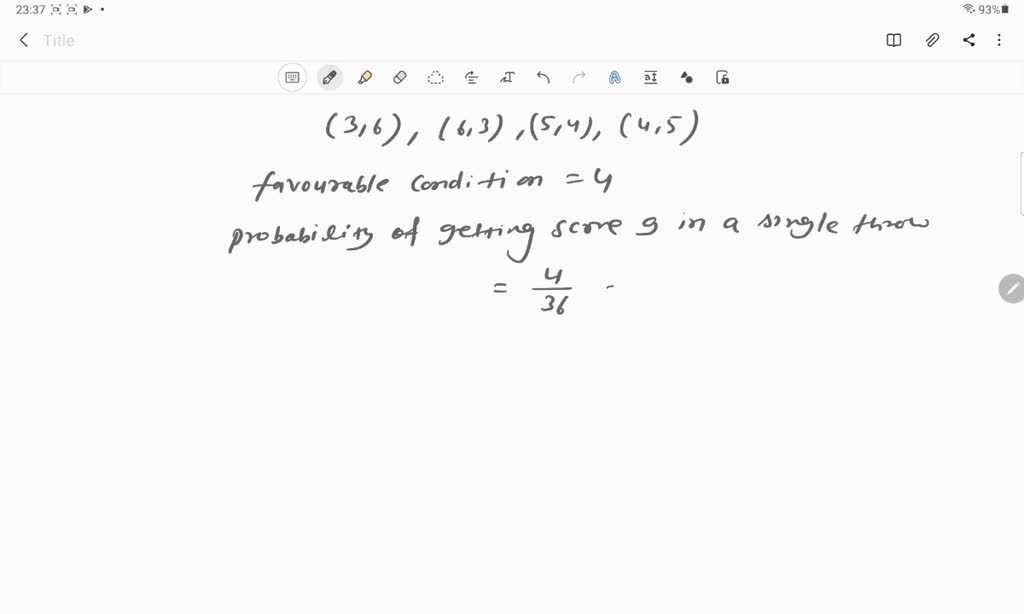 SOLVED:A pair of four dice is thrown independently three times. The ...
