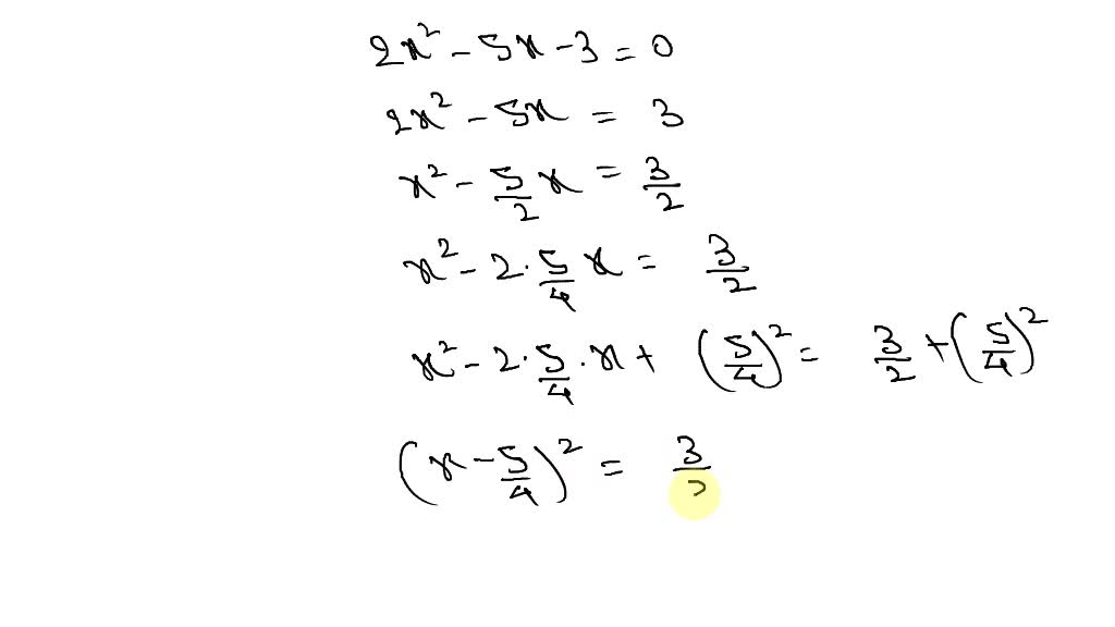 SOLVED Solve By Completing The Square To Obtain Exact Solutions 2 X 2 