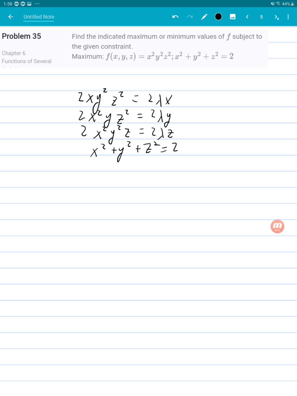 SOLVED Find The Maximum And Minimum Values Of F x Y Z x Y Z E x 2 y SOLVED Find The Maximum And Minimum Values Of F x Y Z x Y Z E x 2 y