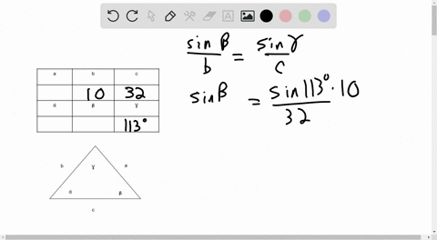 SOLVED:For the following exercises, assume αis opposite side a, βis opposite side b, and γis ...
