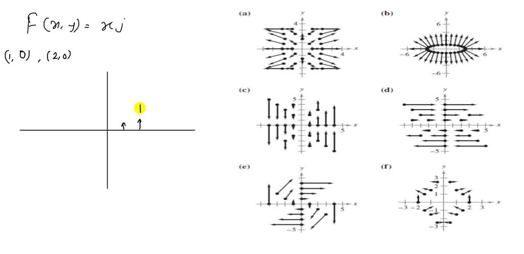 Match the vector field with its graph. [The graphs are labeled (a), (b ...