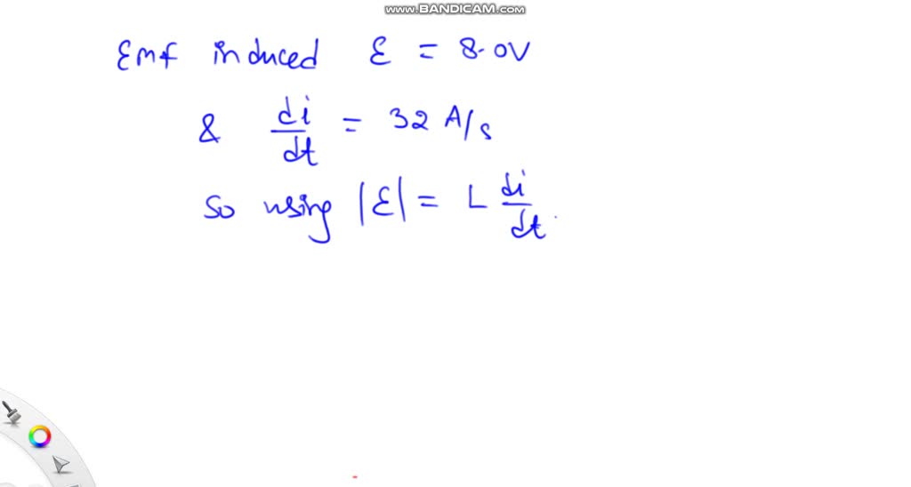 SOLVED:An emf of 8.0 V is induced in a coil when the current in it ...