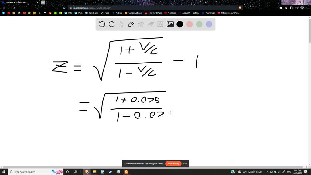 SOLVED:Suppose that you are in a spatially flat universe containing a ...