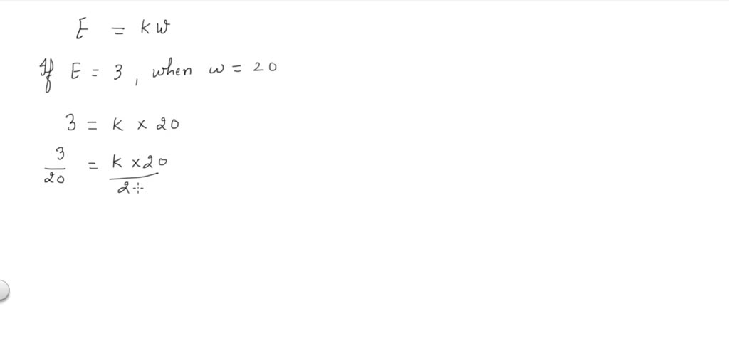 The elongation E of a spring balance varies directly with the applied ...