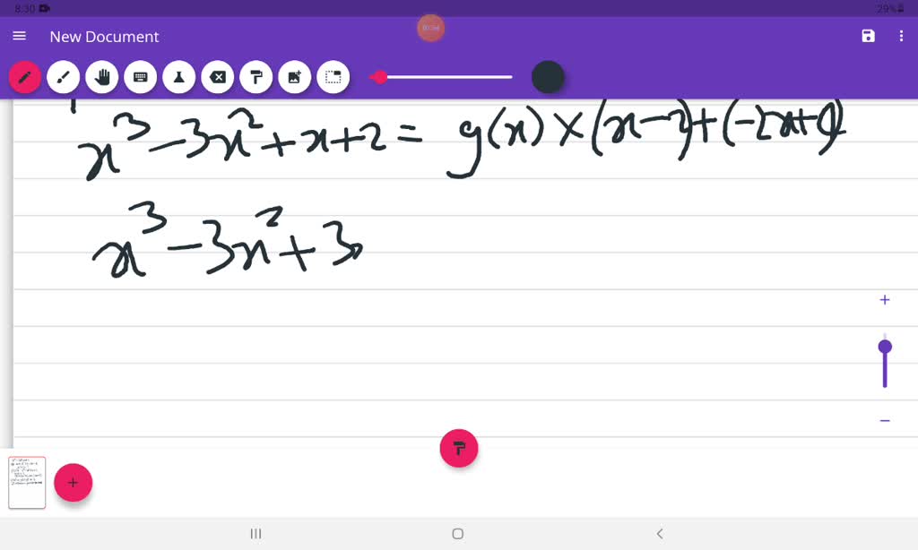 SOLVED:On dividing x^3-3 x^2+x+2 by a polynomial g(x), the quotient and ... SOLVED:On dividing x^3-3 x^2+x+2 by a polynomial g(x), the quotient and ...