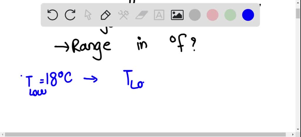 The human comfort zone is between 18 and 24^∘ C. What is the range in ...