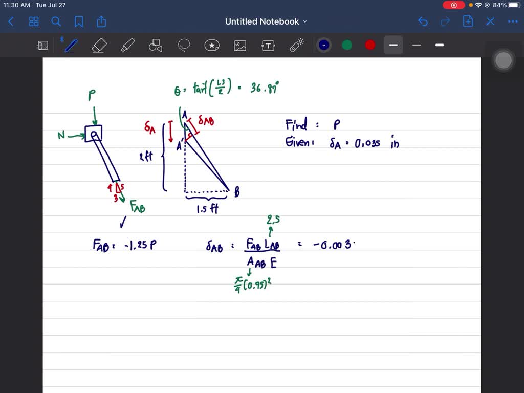 Collar A can slide freely along the smooth vertical guide. If the ...