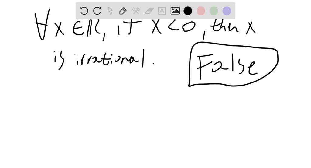 SOLVED: Say whether each statement is true or false and state it using ...