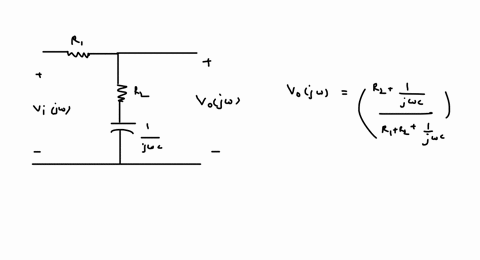 SOLVED:Compute the voltage transfer function for the network shown in ...