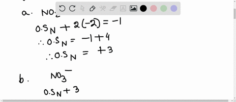 SOLVED:Assign oxidation states to the nitrogen atoms in each of the ...