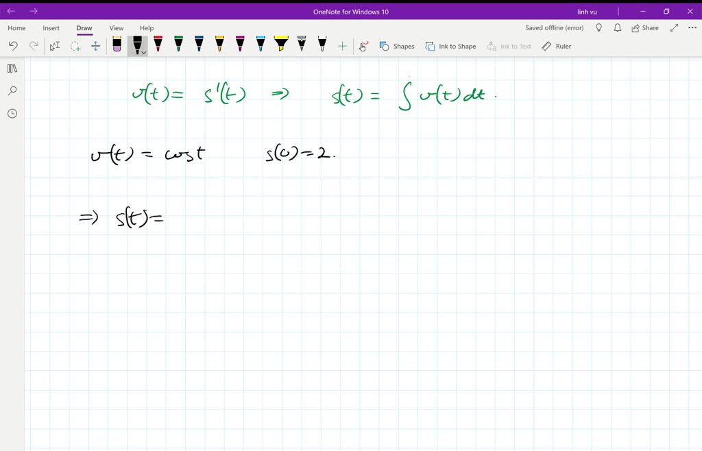 SOLVED: A particle moves along an s -axis with position function s=s(t) and velocity function v ...
