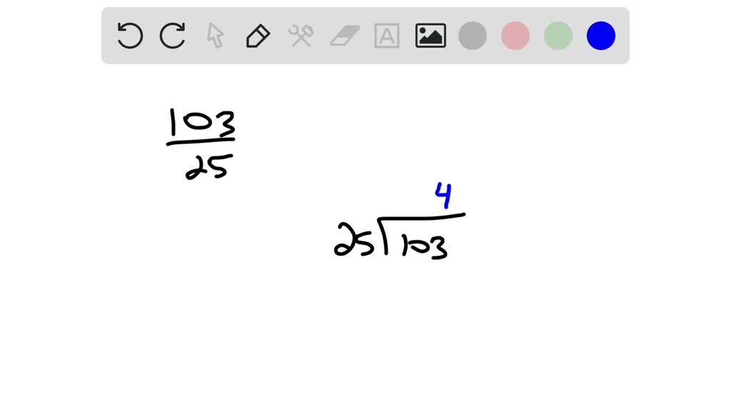 SOLVED Rewrite As A Mixed Number 10325 SOLVED Rewrite As A Mixed Number 10325