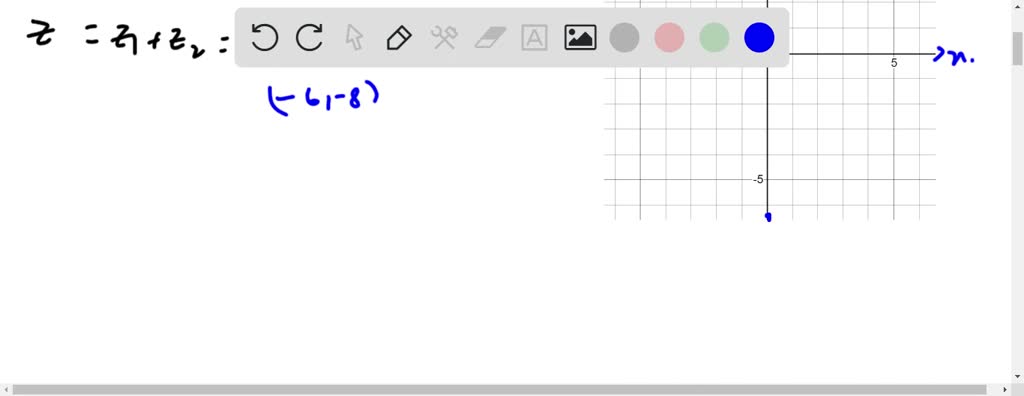 Find the sum of each pair of complex numbers. Graph both complex ...