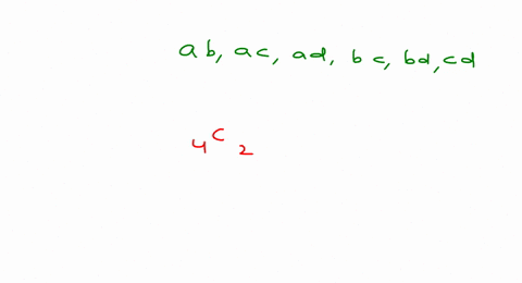 SOLVED:List the 4 -combinations of each set. {a}