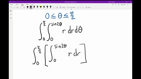 SOLVED:Use a double integral in polar coordinates to find the area of ...