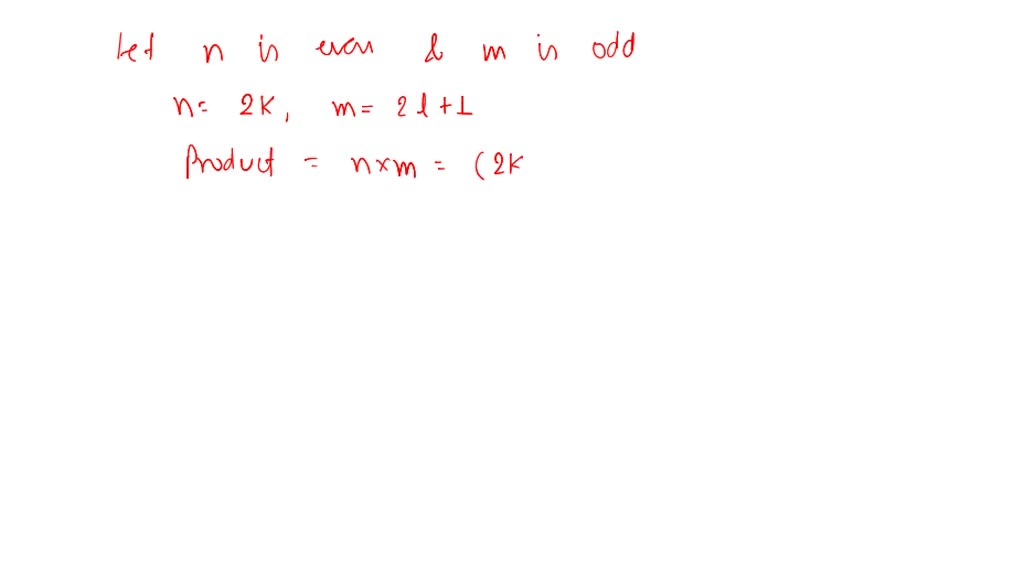 An Integer J Is Called Even If There Is An Integer K With J2 K An Integer Is Called Odd If It