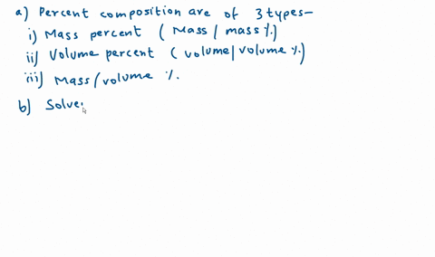 ⏩SOLVED:Consider the three types of percent composition of a… | Numerade