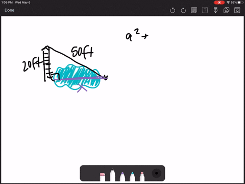 ⏩SOLVED:Use the Pythagorean theorem. A 50 -foot zip line is strung ...