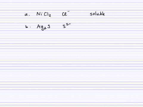 SOLVED:Using solubility guidelines, predict whether each of the ...