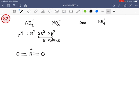 SOLVED:The hybridization of atomic orbitals of nitrogen in NO2^+, NO3 ...