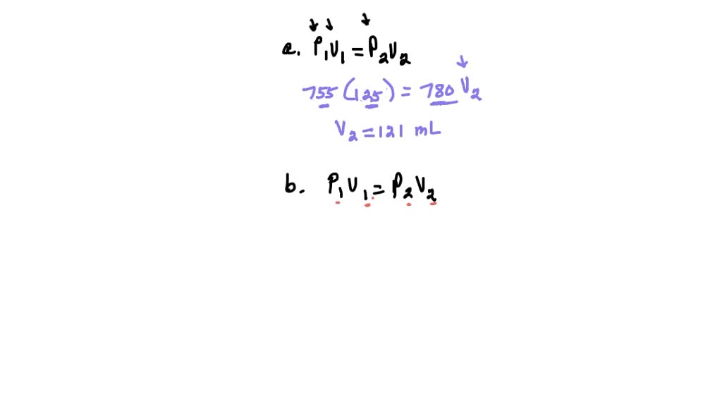 ⏩SOLVED:For each of the following sets of pressure/volume data,… | Numerade