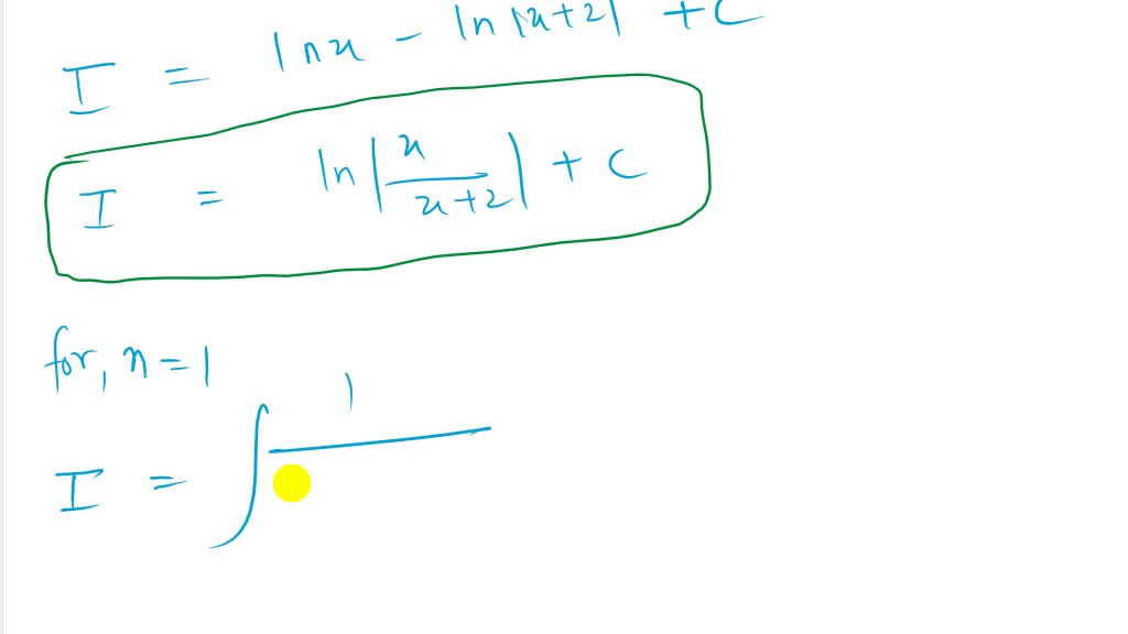 ⏩SOLVED:Use a CAS to calculate the integrals ∫(1)/(x^2+2 x+n) d x ...